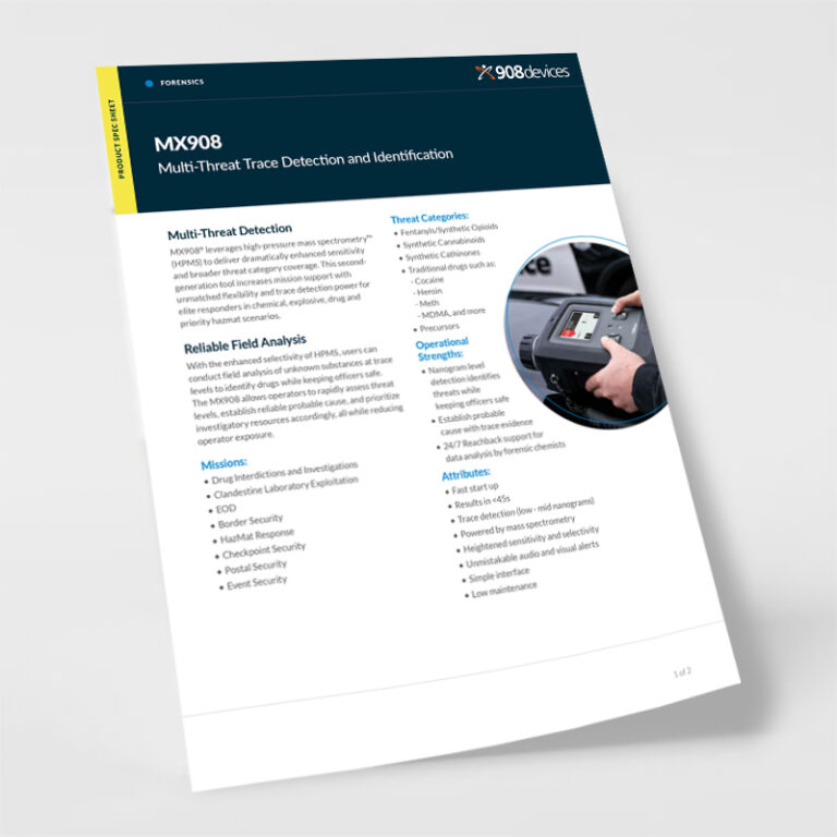 MX908 Specifications for Priority Drugs | 908 Devices