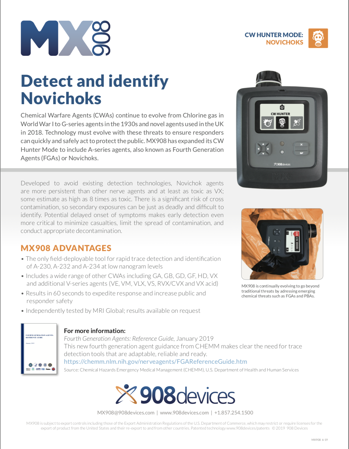 MX908 Portable Mass Spectrometer from 908 Devices