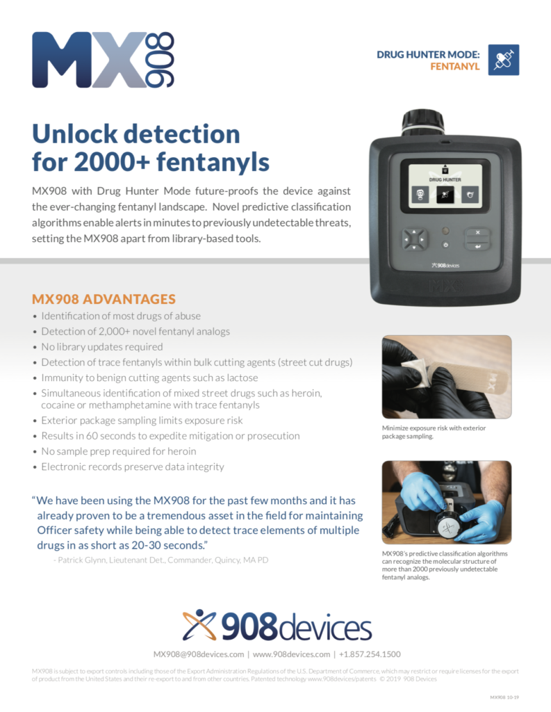 MX908 Portable Mass Spectrometer from 908 Devices