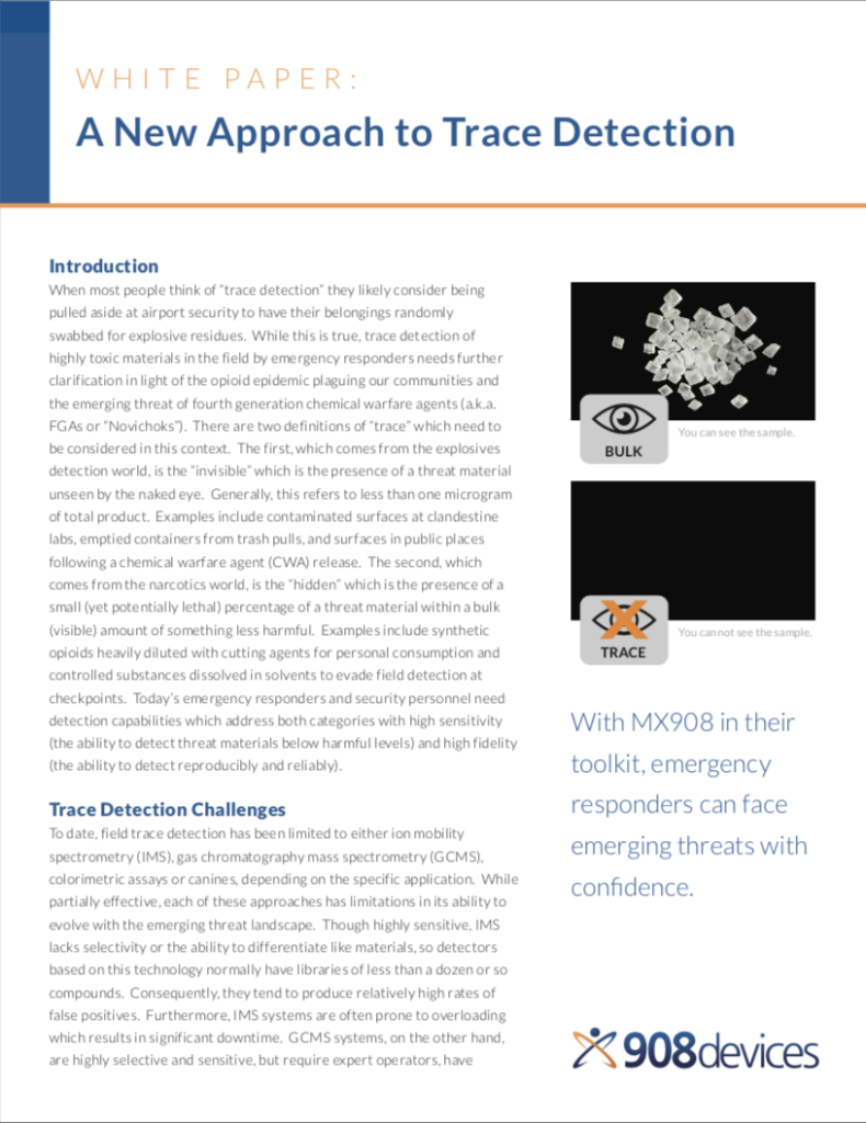 MX908 Portable Mass Spectrometer from 908 Devices
