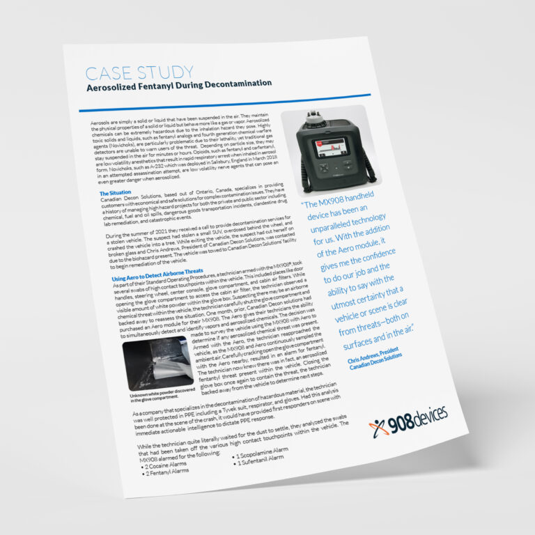 MX908 Aero | Nerve Agent Detection Device | 908 Devices