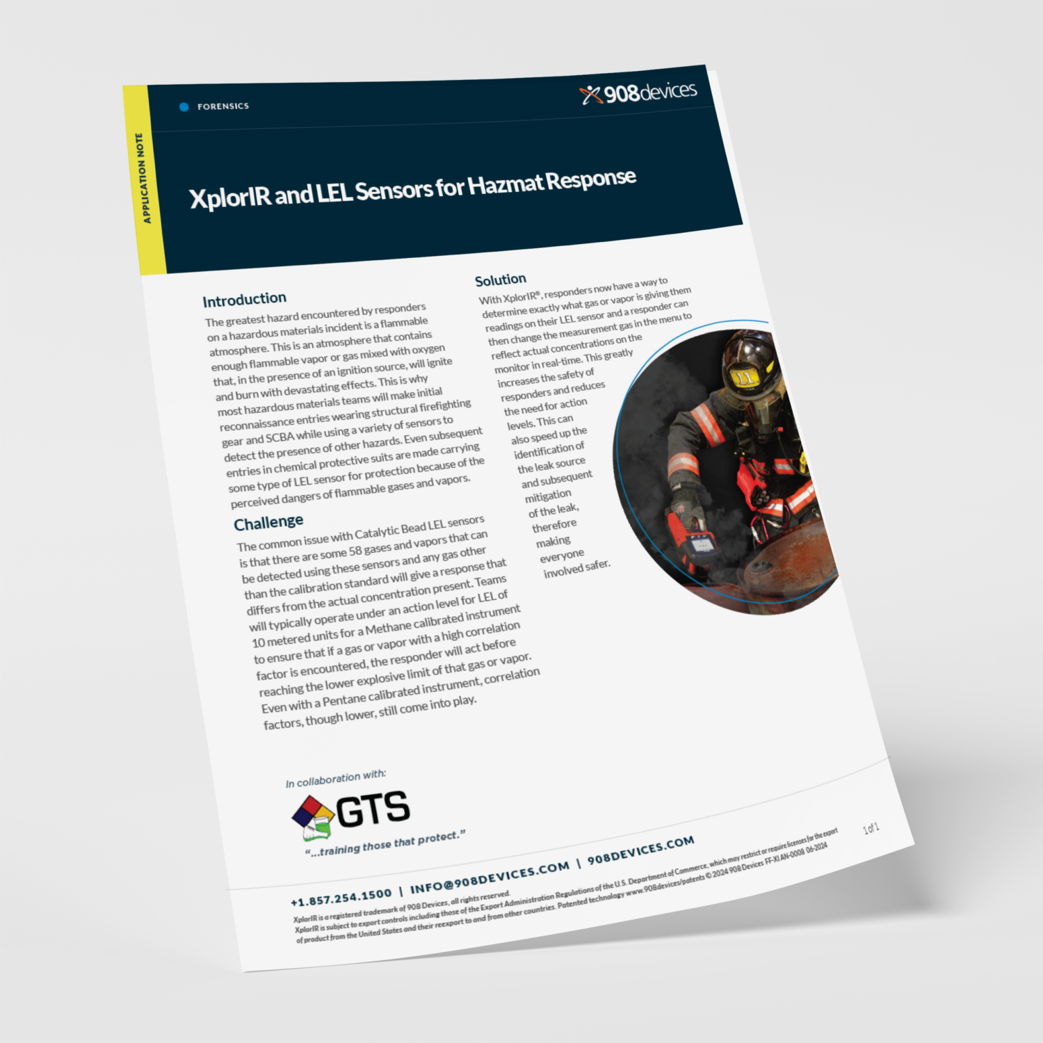 XplorIR and LEL Sensors for Hazmat Response | 908 Devices