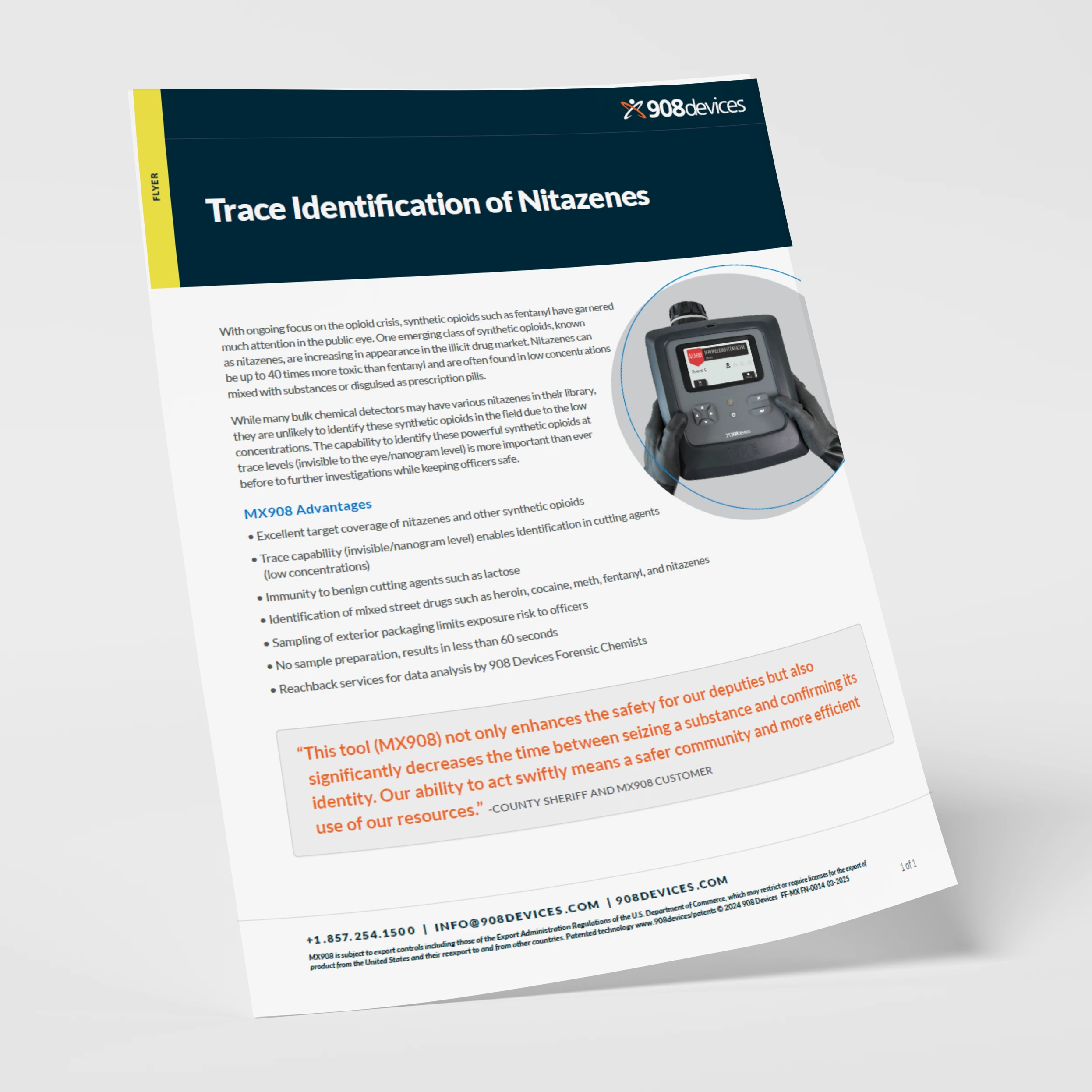 Trace Identification of Nitazenes | 908 Devices